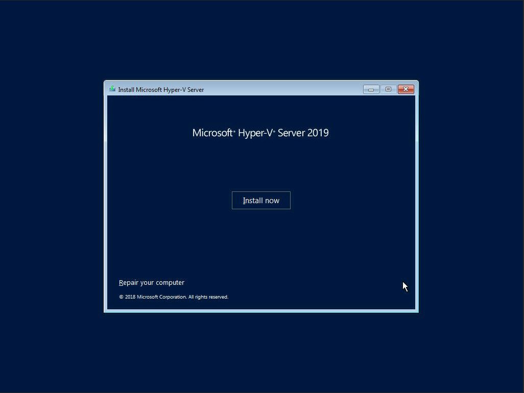 How To Install and Boot Microsoft Hyper-V 2019 from Persistent Memory ...